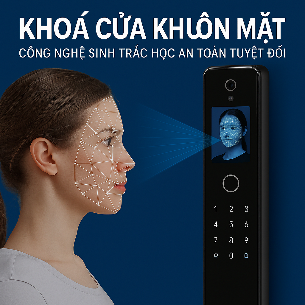 Khoá Cửa Khuôn Mặt – Giải Pháp An Ninh Sinh Trắc Học Thời Đại Mới